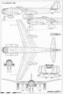 A. L. BENTLEY DRAWINGS | Junkers JU287 V2