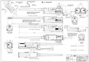A. L. BENTLEY DRAWINGS | Mauser MG 131 13mm Machine Gun
