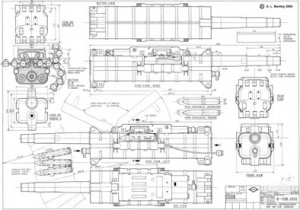 A. L. BENTLEY DRAWINGS | Mauser MK 214A 50mm Cannon