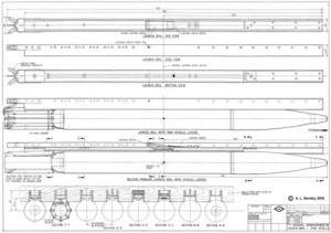 A. L. BENTLEY DRAWINGS | Henschel Hs 298 Air to Air Missile